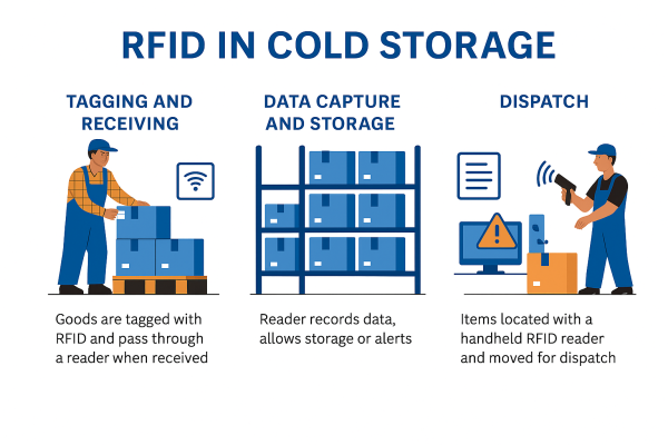 RFID Application In Cold Storage Management - Goods Are Tagged With ...